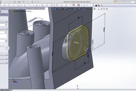 Tutorial: How to make engine part 32 - GrabCAD