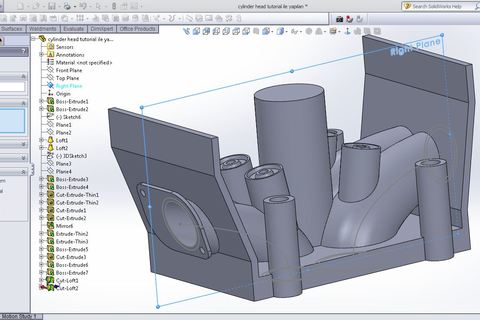 Tutorial: How to make engine part 32 - GrabCAD