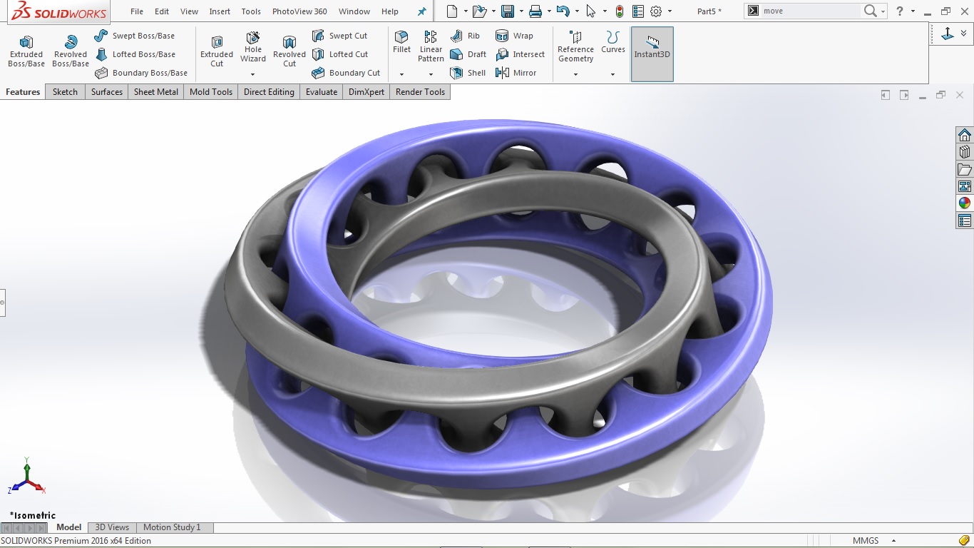 How to make 'Interlocked Mobius Strips' in Solidworks | GrabCAD India | GrabCAD Groups