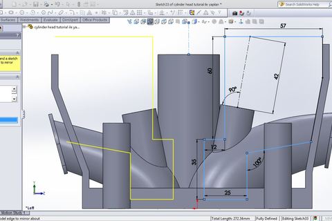Tutorial: How to make engine part 33 - GrabCAD