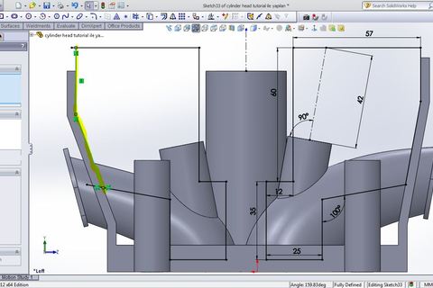 Tutorial: How to make engine part 33 - GrabCAD