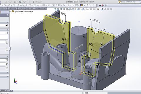 Tutorial: How to make engine part 33 - GrabCAD
