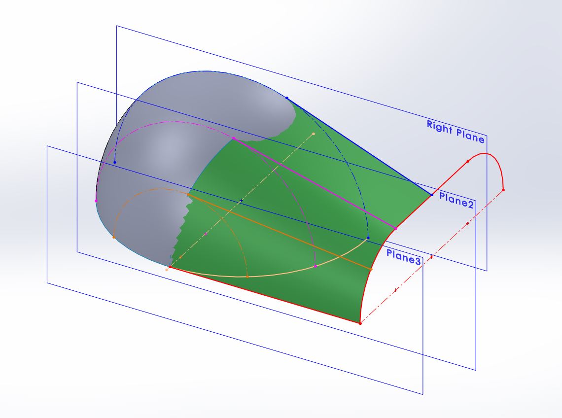 Is it possible: a linear surface tangent to a face? | SOLIDWORKS Design ...