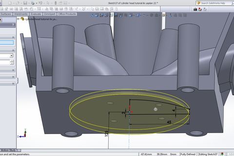 Tutorial: How to make engine part 34 - GrabCAD