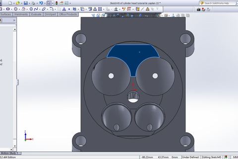 Tutorial: How to make engine part 34 - GrabCAD