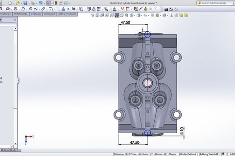 Tutorial: How to make engine part 35 - GrabCAD