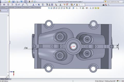 Tutorial: How to make engine part 35 - GrabCAD