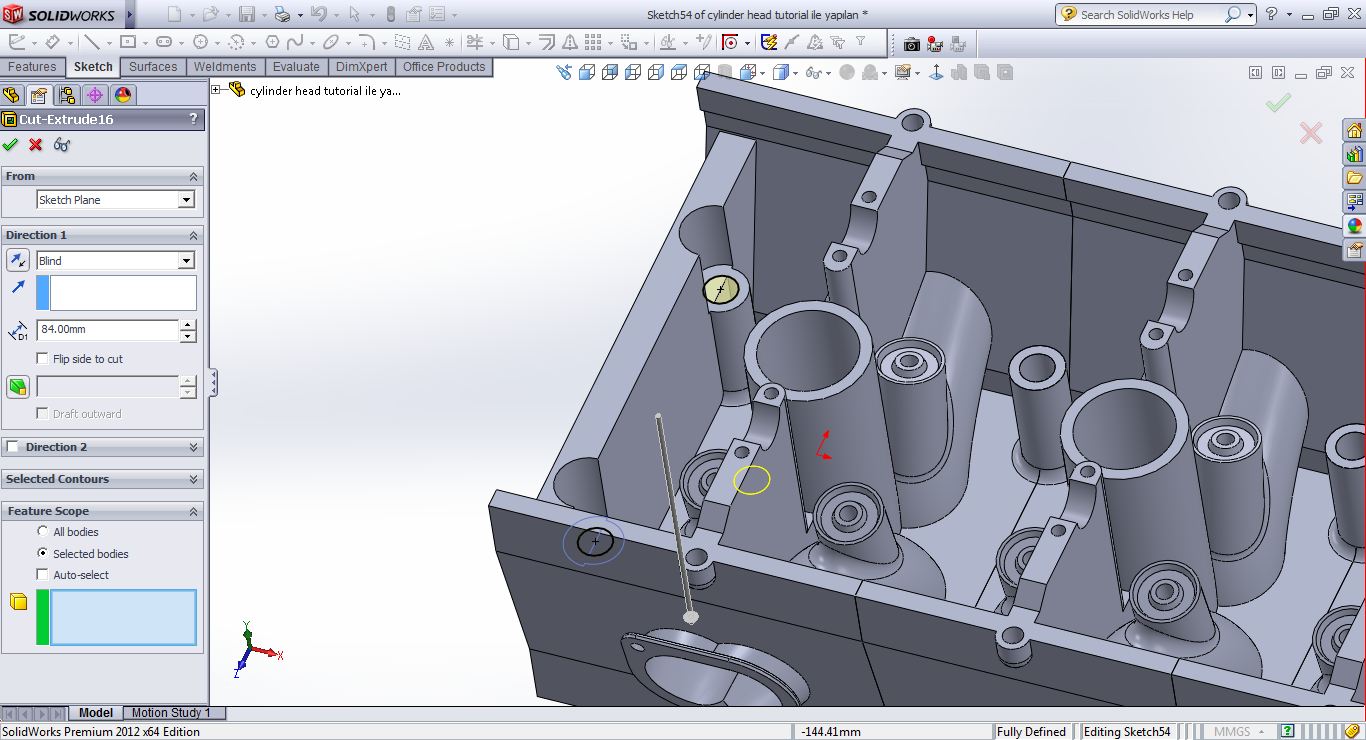 Tutorial: How to make engine part 36 | GrabCAD Tutorials