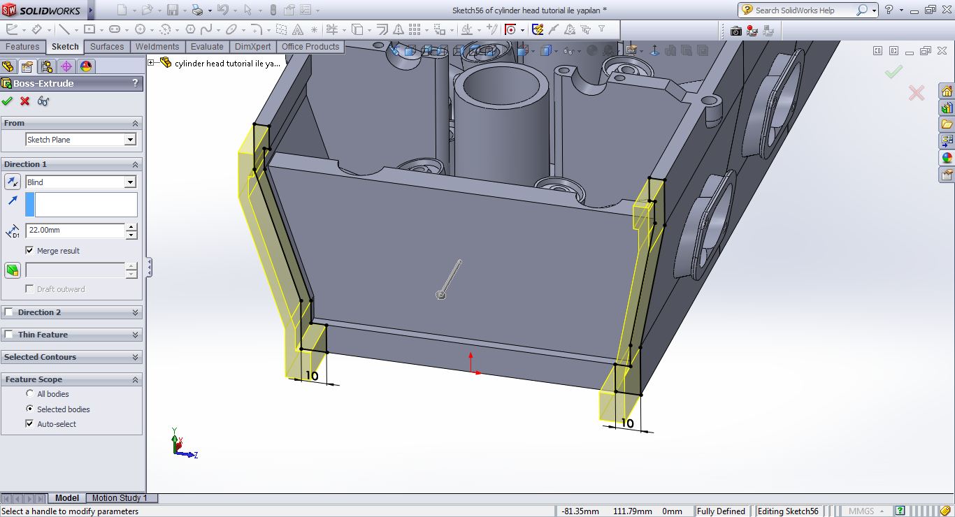 Tutorial: How to make engine part 36 | GrabCAD Tutorials