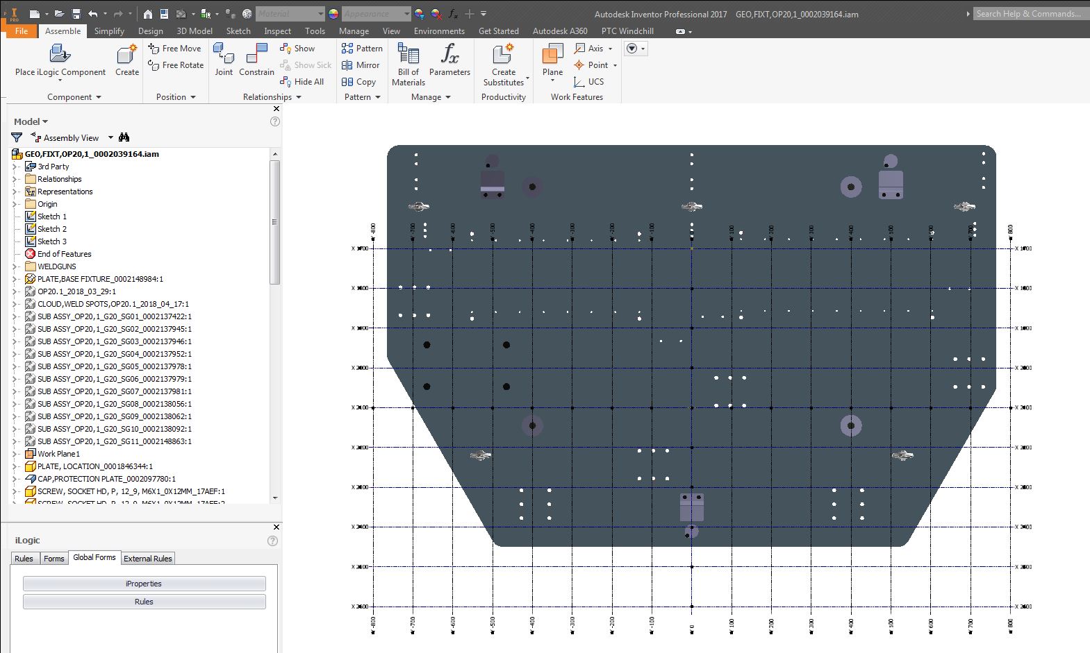 Gridlines In Inventor 2017 Autodesk Inventor Users Grabcad Groups