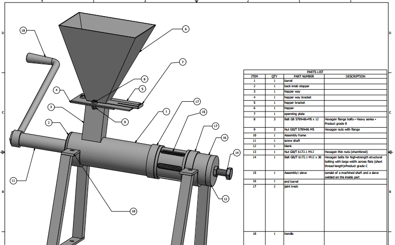 vegetable oil presses | Autodesk Inventor Users | GrabCAD Groups