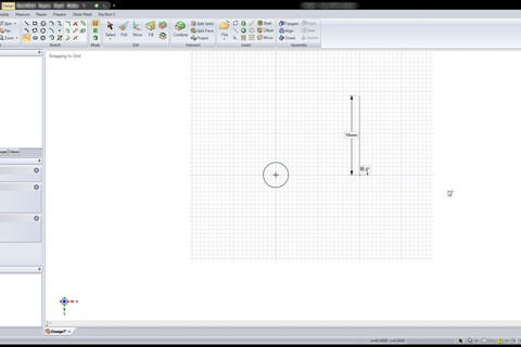 SpaceClaim basic tutorial - spring - GrabCAD