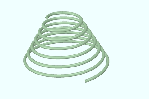SpaceClaim basic tutorial - taper spring - GrabCAD