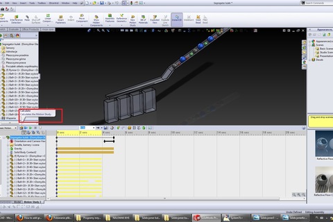 How to add gravity simulation - on motion study in SolidWorks 2012 ...