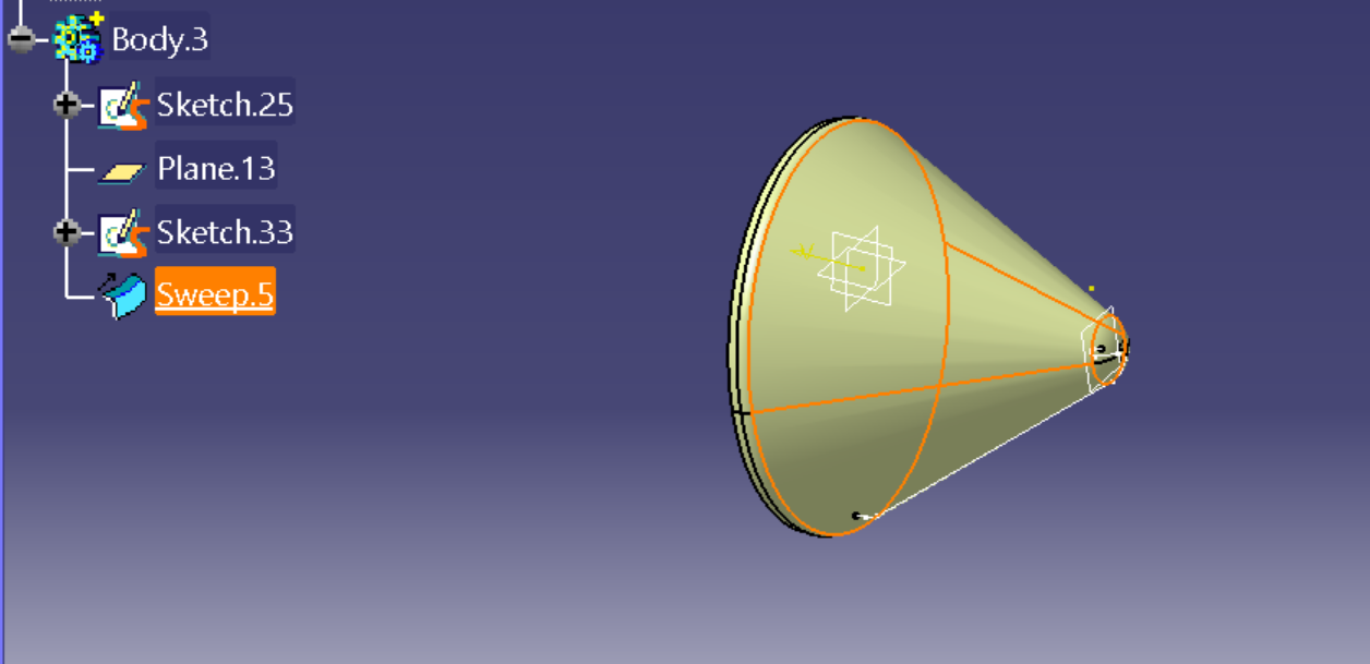 why is my sweep turning into a cone shape | GrabCAD Questions