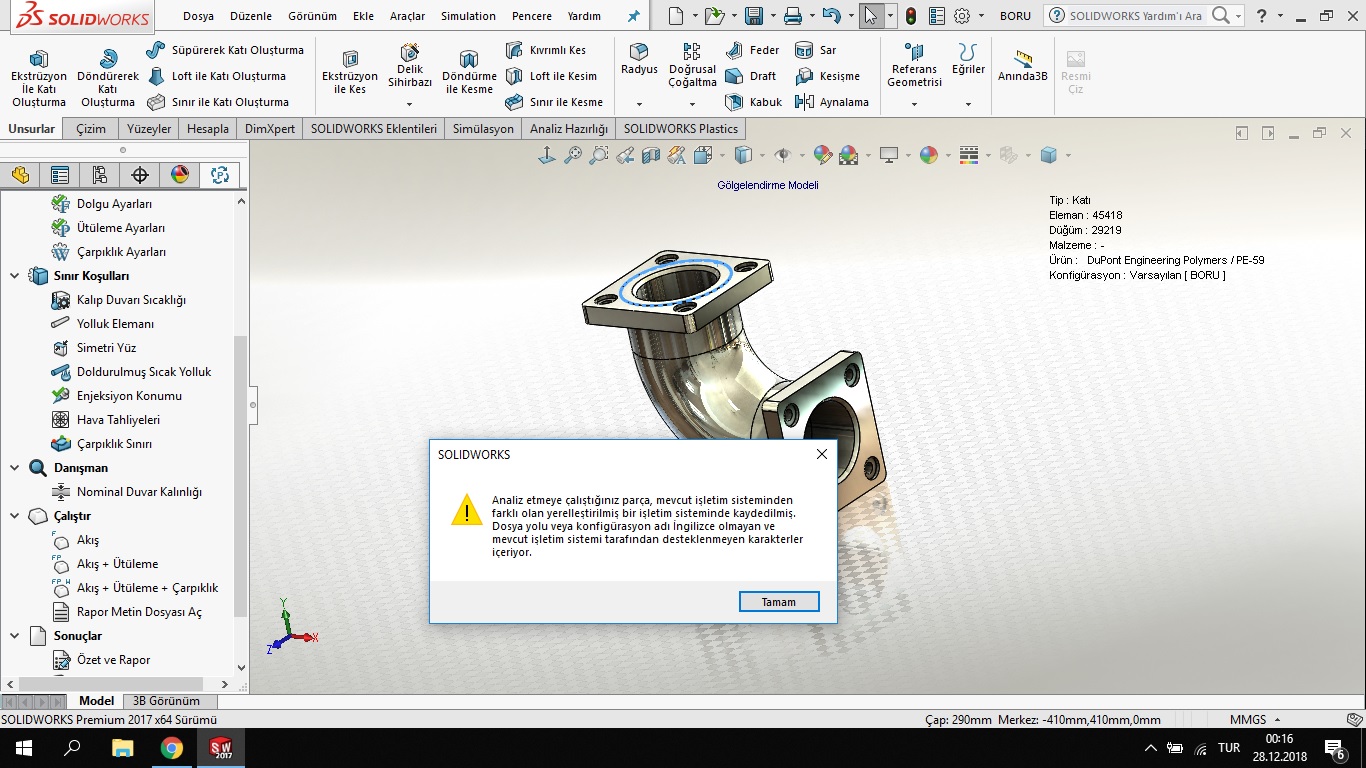 Error About Solidworks Plastic | GrabCAD Questions