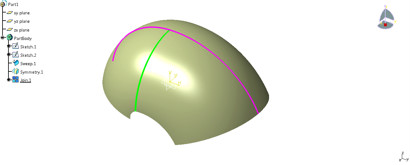 How to clear the seperation line in generative shape design | Catia ...