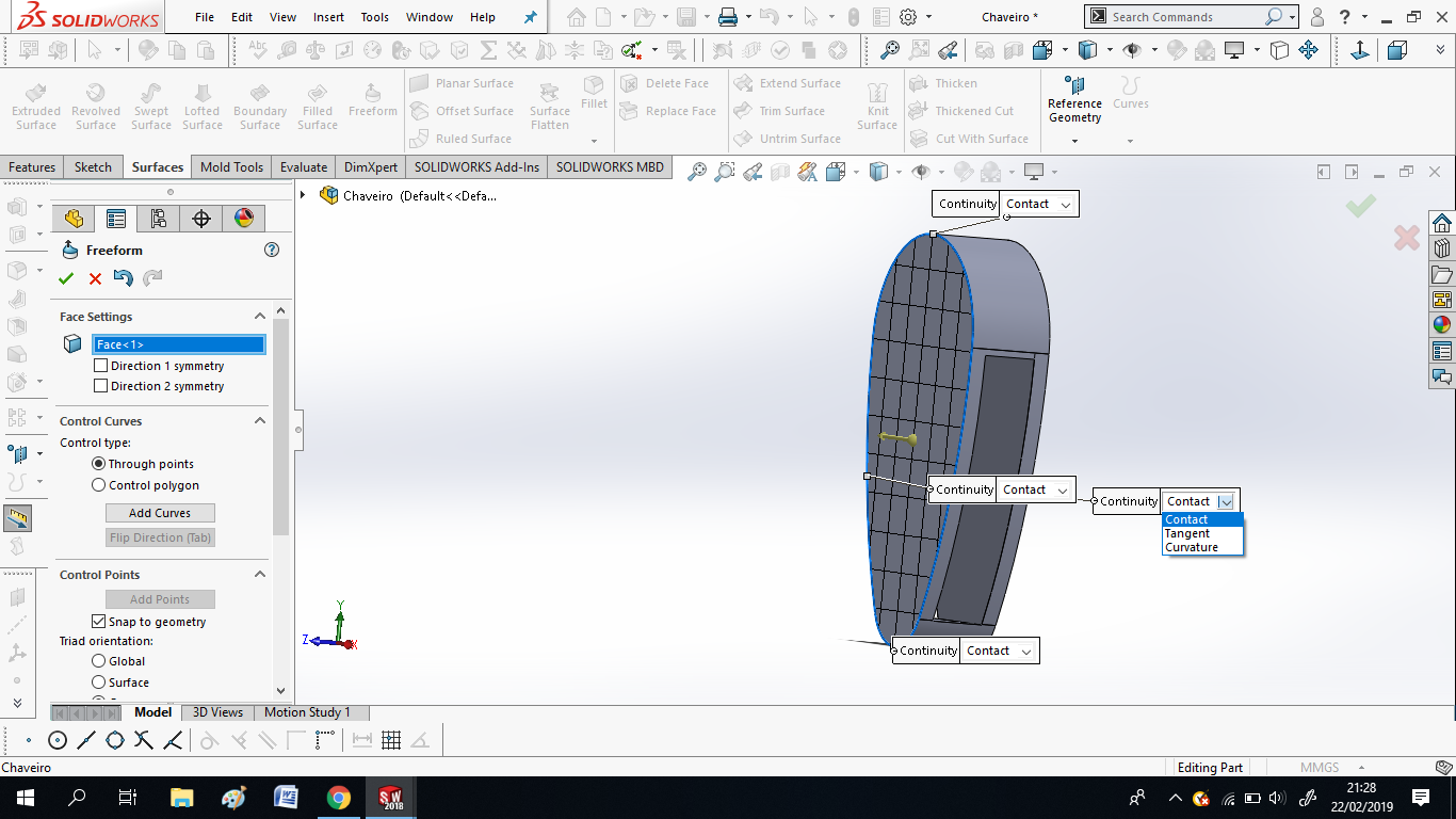 Freeform Command | SOLIDWORKS Design & Help | GrabCAD Groups