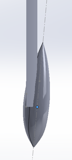 How to mate a "bulb" shape to the keel of a sailboat in Solid works ...