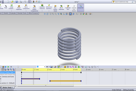 Tutorial: How to animate a Working Spring. - GrabCAD