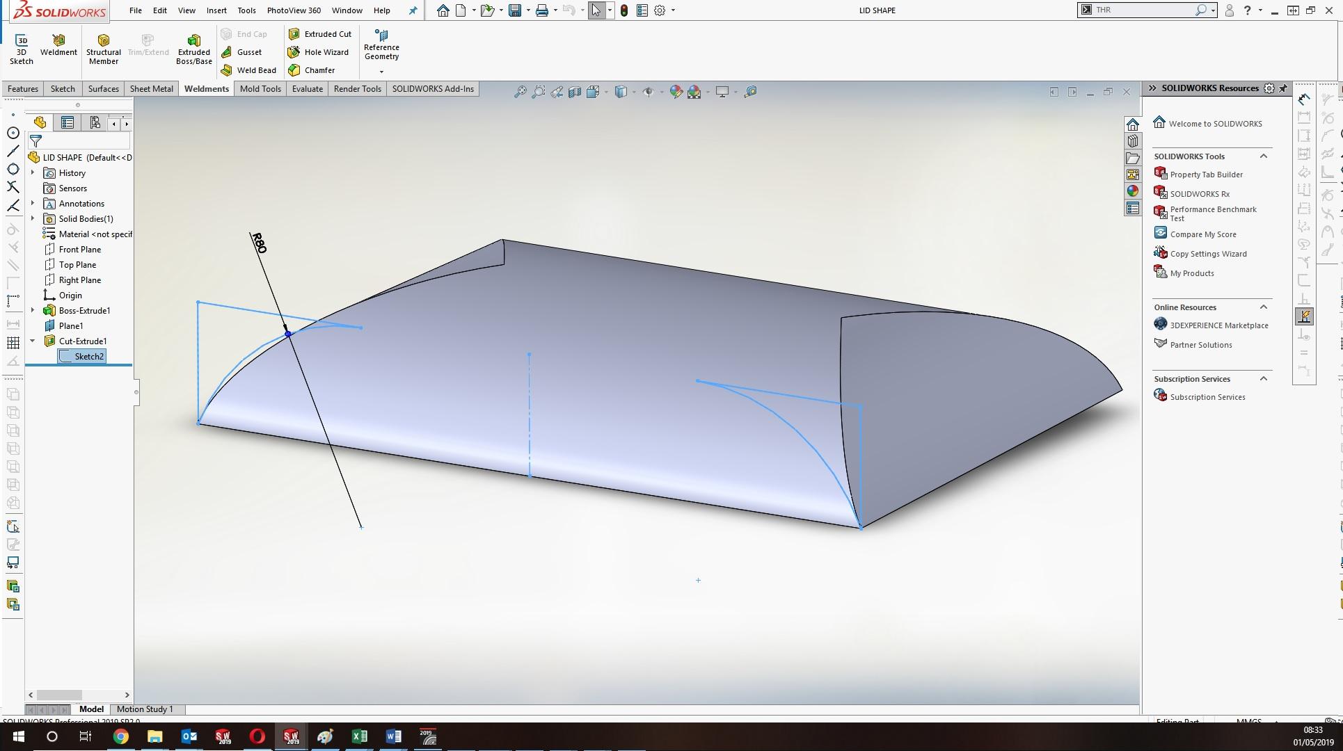 How do I make this shape in SolidWorks? | GrabCAD Questions