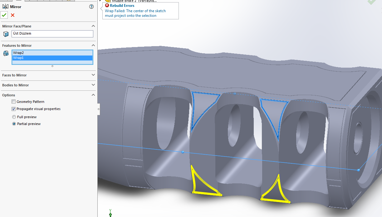 How to mirror wrap command | GrabCAD Groups
