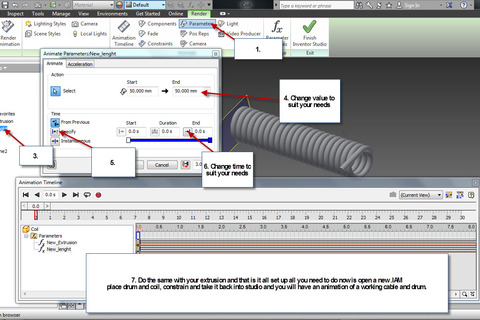 Tutorial, Inventor Cable & Drum Animation. - GrabCAD