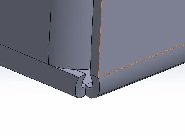 How do I fix a weird corner on this sheet metal box? | GrabCAD Questions