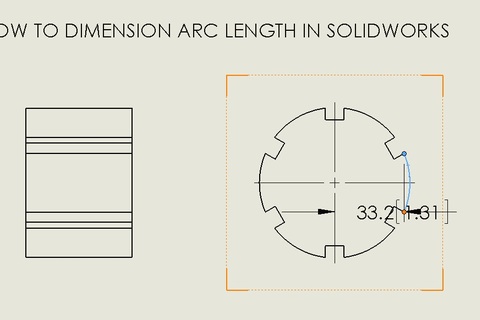 How to: Dimension Arc Length on Solidworks Drawing - GrabCAD