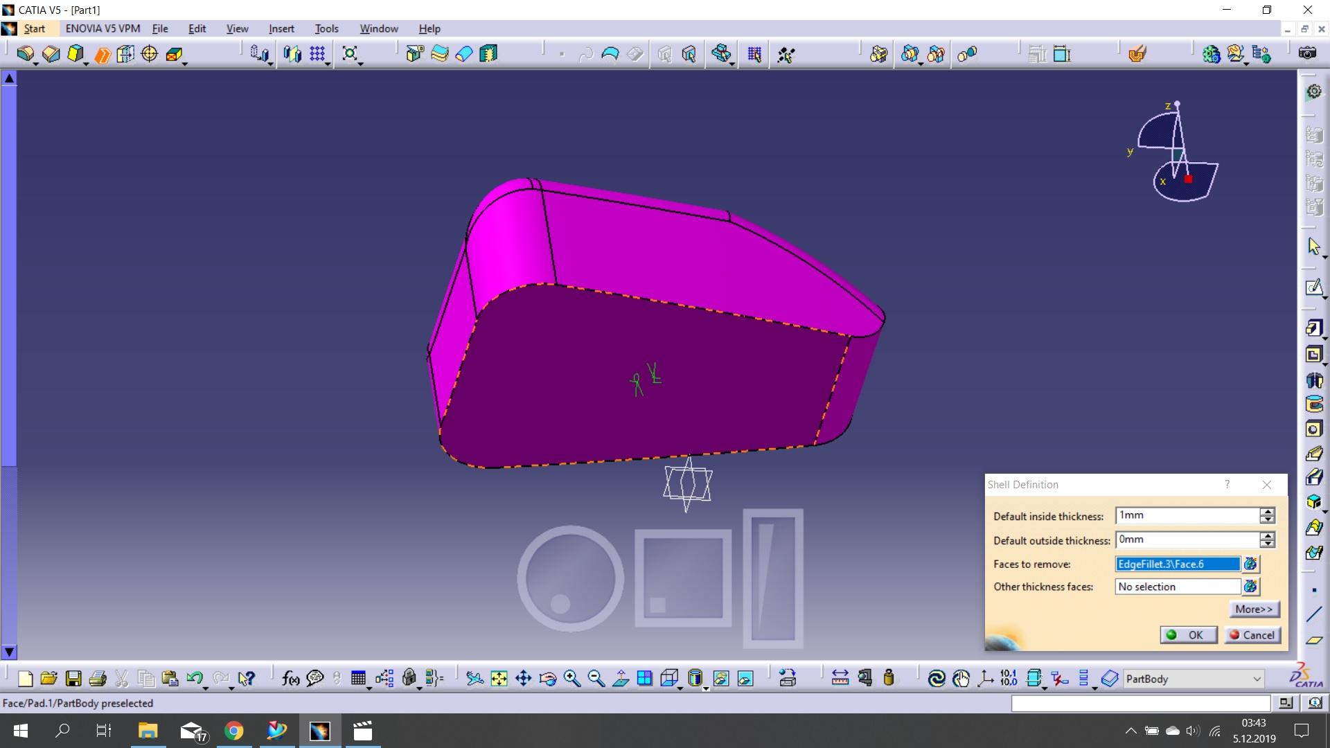 How can I select single face ? | GrabCAD Questions