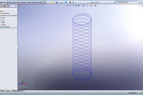 How to build a spring with variable pitch and compress it? - GrabCAD