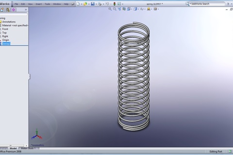 How to build a spring with variable pitch and compress it? - GrabCAD