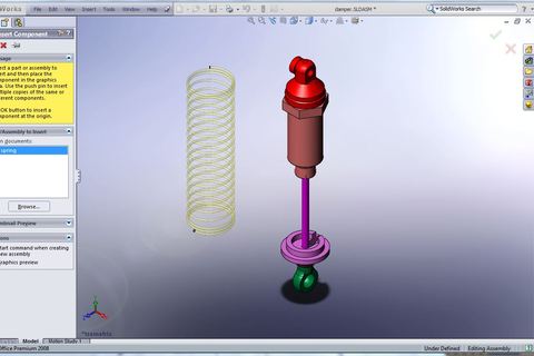 How to build a spring with variable pitch and compress it? - GrabCAD