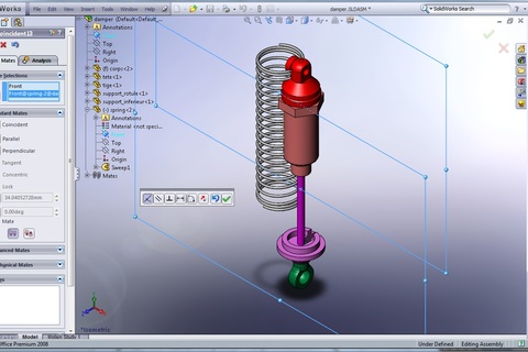 How to build a spring with variable pitch and compress it? - GrabCAD