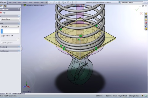 How to build a spring with variable pitch and compress it? - GrabCAD