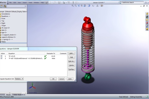 How to build a spring with variable pitch and compress it? - GrabCAD