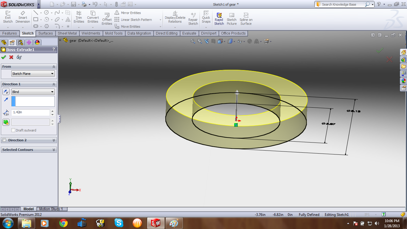 How To Create A Gear In Solidworks Grabcad Tutorials