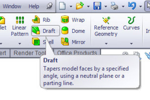 How to add a taper/draft angle - GrabCAD