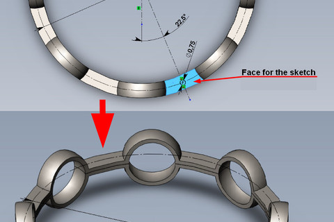 How to model retainer cage of ball bearing? - GrabCAD