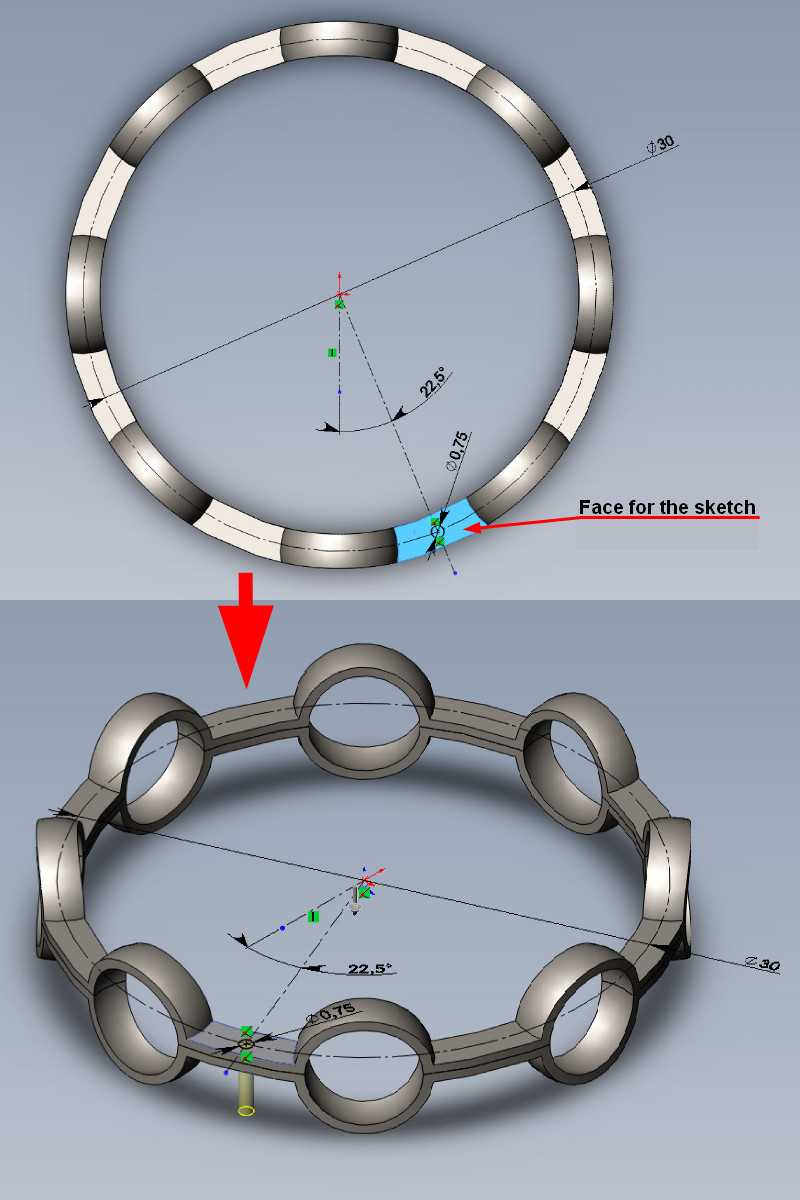 How to model retainer cage of ball bearing? | GrabCAD Tutorials