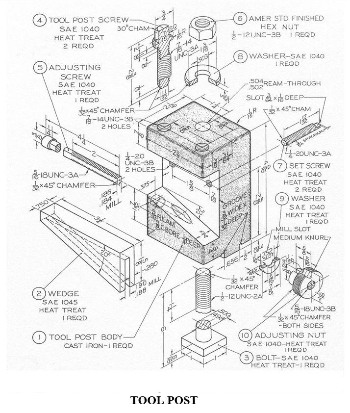Does anyone have this tool post drawing I attached or can someone draw ...