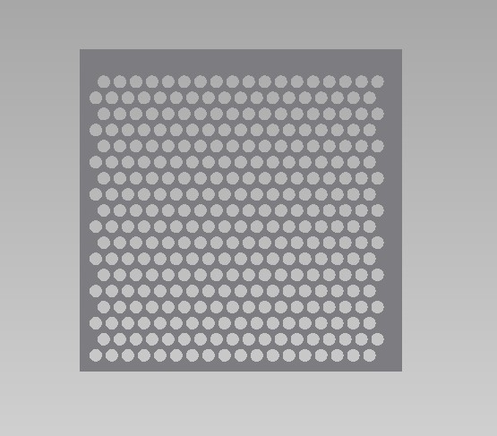 how to make a perforated sheet in inventor? - GrabCAD