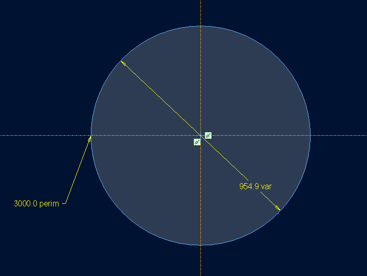 How to give Perimeter dimension in CREO SKETCH ?? | GrabCAD Questions