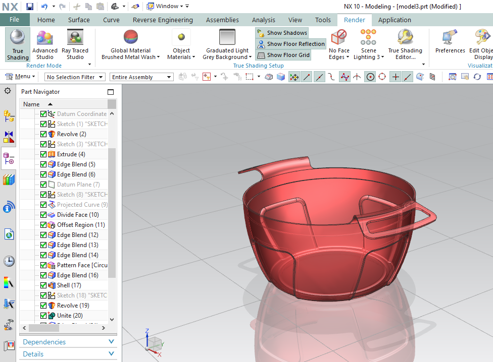 Plastic bowl design in NX10 | Industrial Design | GrabCAD Groups