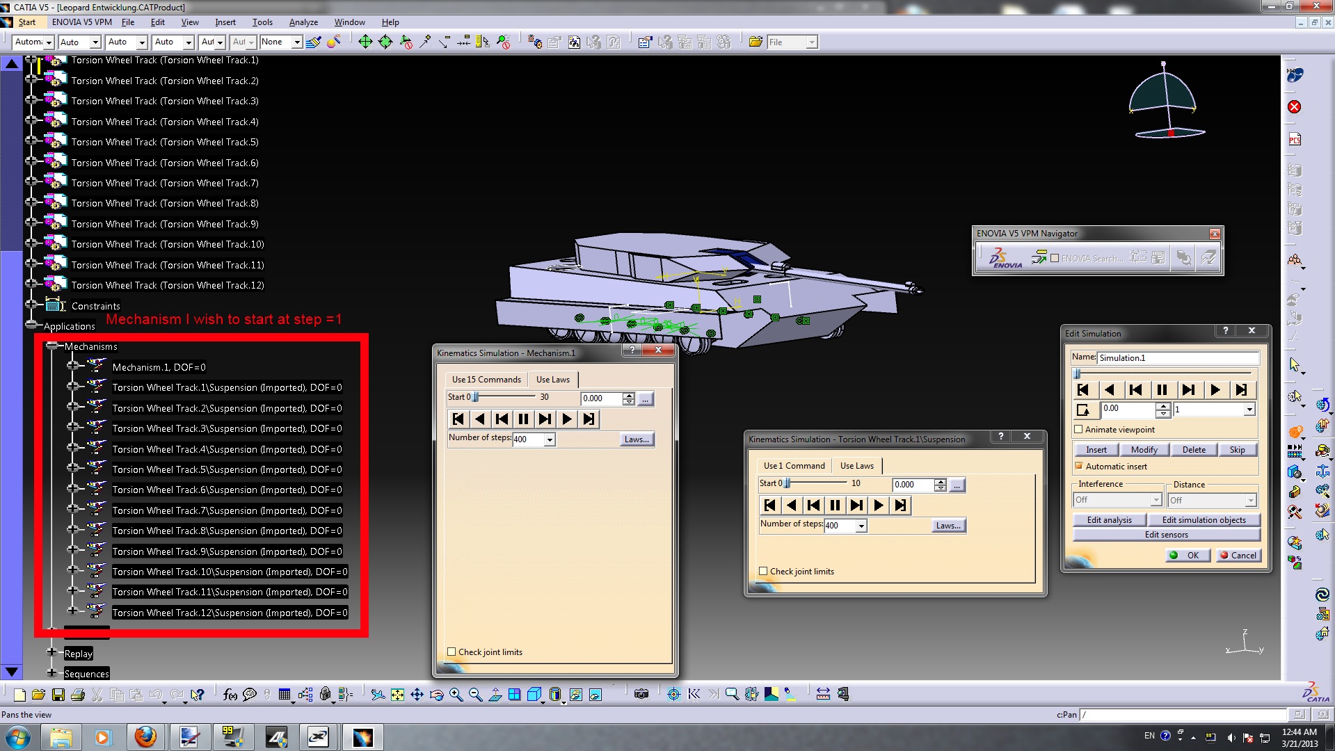 Catia V5- Simulation and multi mechanisms | GrabCAD Questions