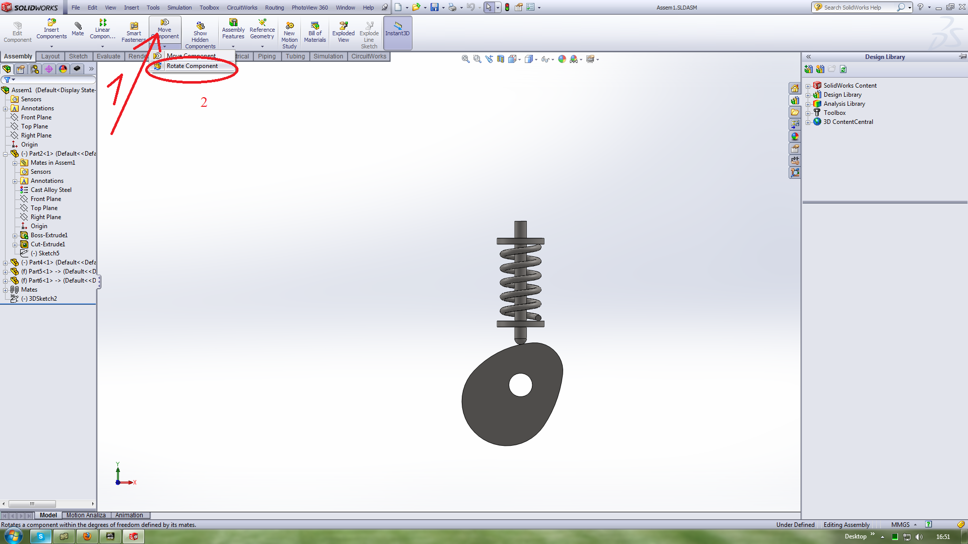 Problem When Rotating A Model Grabcad Questions