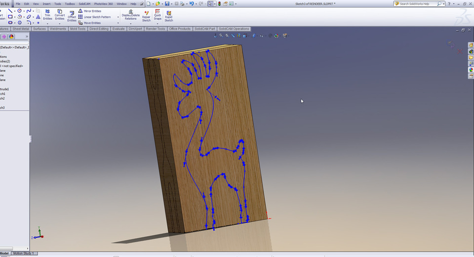 How to create a reindeer in an easy way - GrabCAD