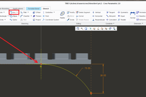 Tutorial: How to model Tire in PTC Creo Parametric and show design ...