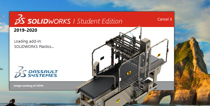 Solidworks 2019 Student crashes on loading Add-in | GrabCAD Questions