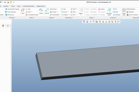 Tutorial: How to model parametric 3D text in PTC Creo Parametric and ...